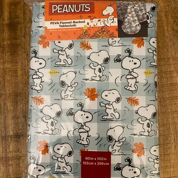 Peanuts | Kitchen | Peanuts Charlie Brown Snoopy Peva Flannel Back ...